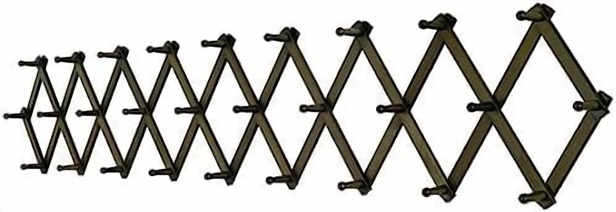 Accordion Wall Hanger with 28 Hooks, Modern Expandable Coat Rack Hat ...