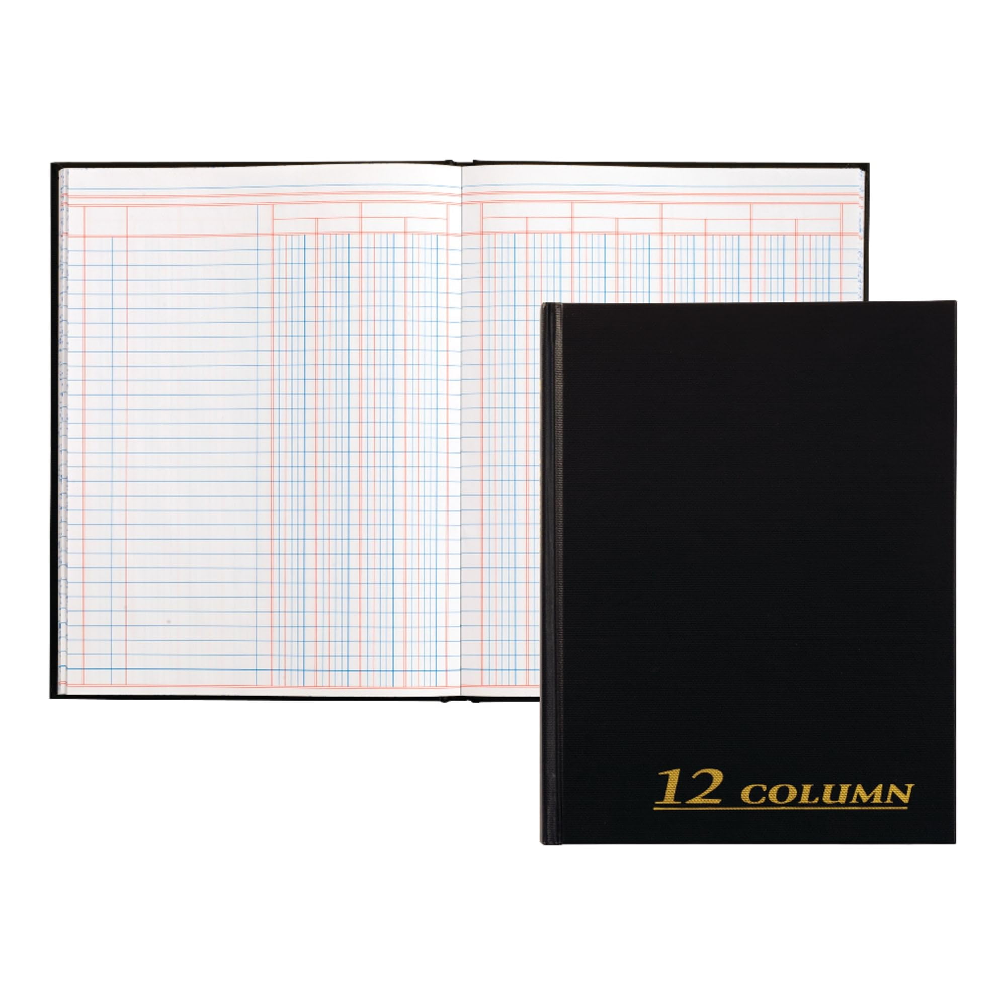 Account Book 7 x 9 25 Inches in Black with 12 Columns and 80 Pages ...