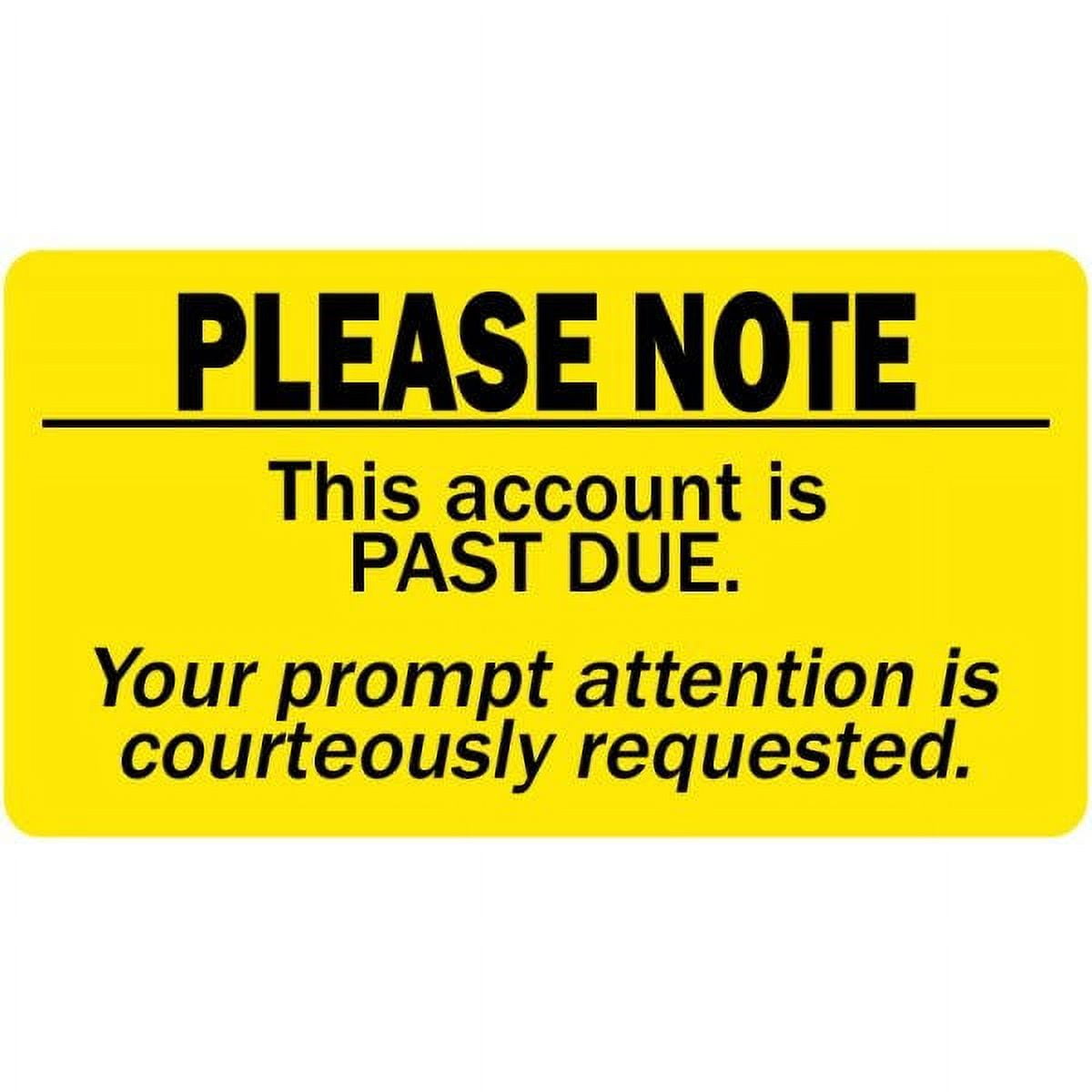 Account Past Due Labels - Walmart.com