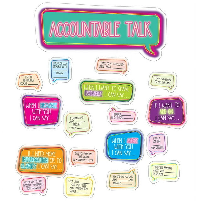 Accountable Talk Bulletin Board Set | Bundle of 10 Sets - Walmart.com