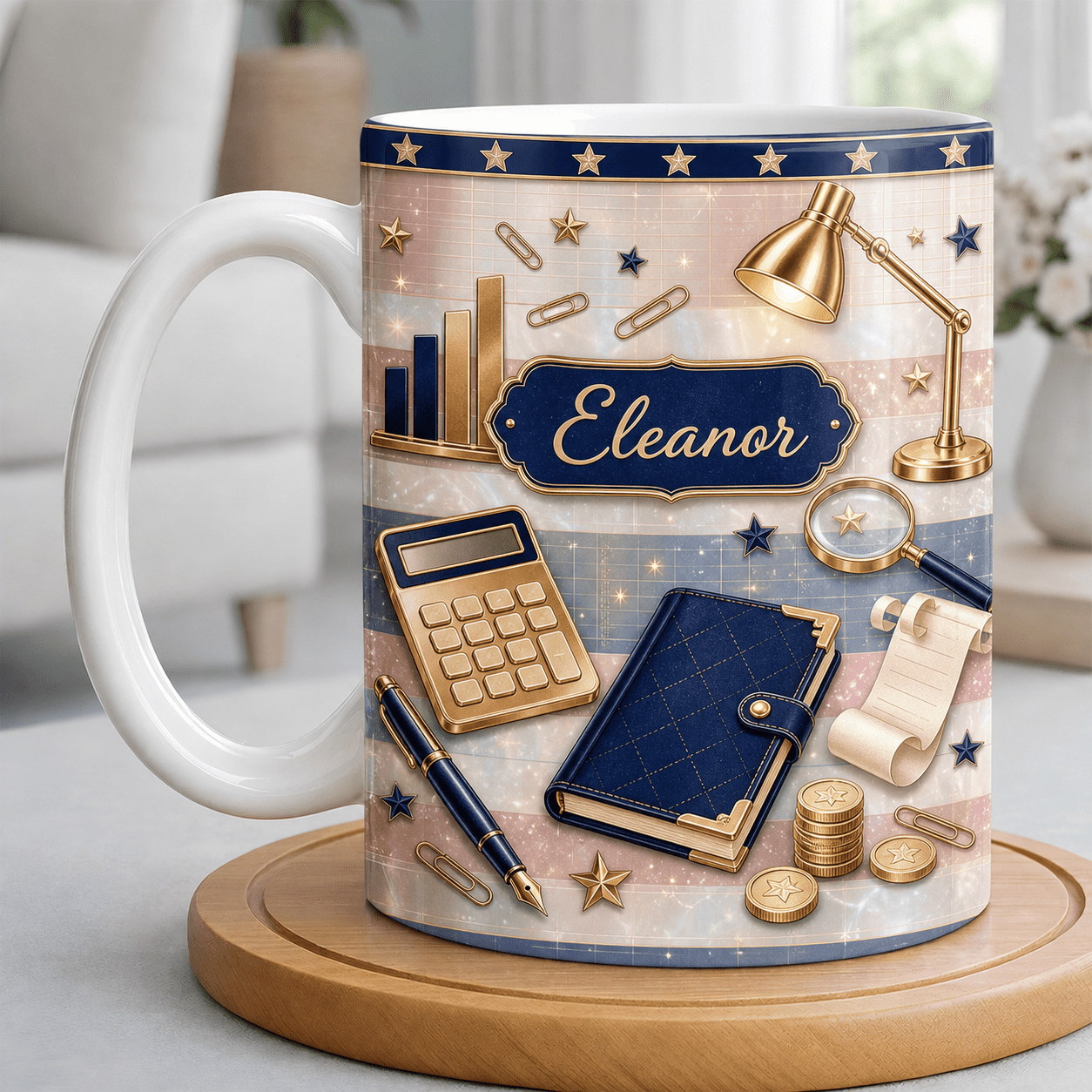 Accountant Accent Mug Personalized Bookkeeper Coffee Cup for Office ...