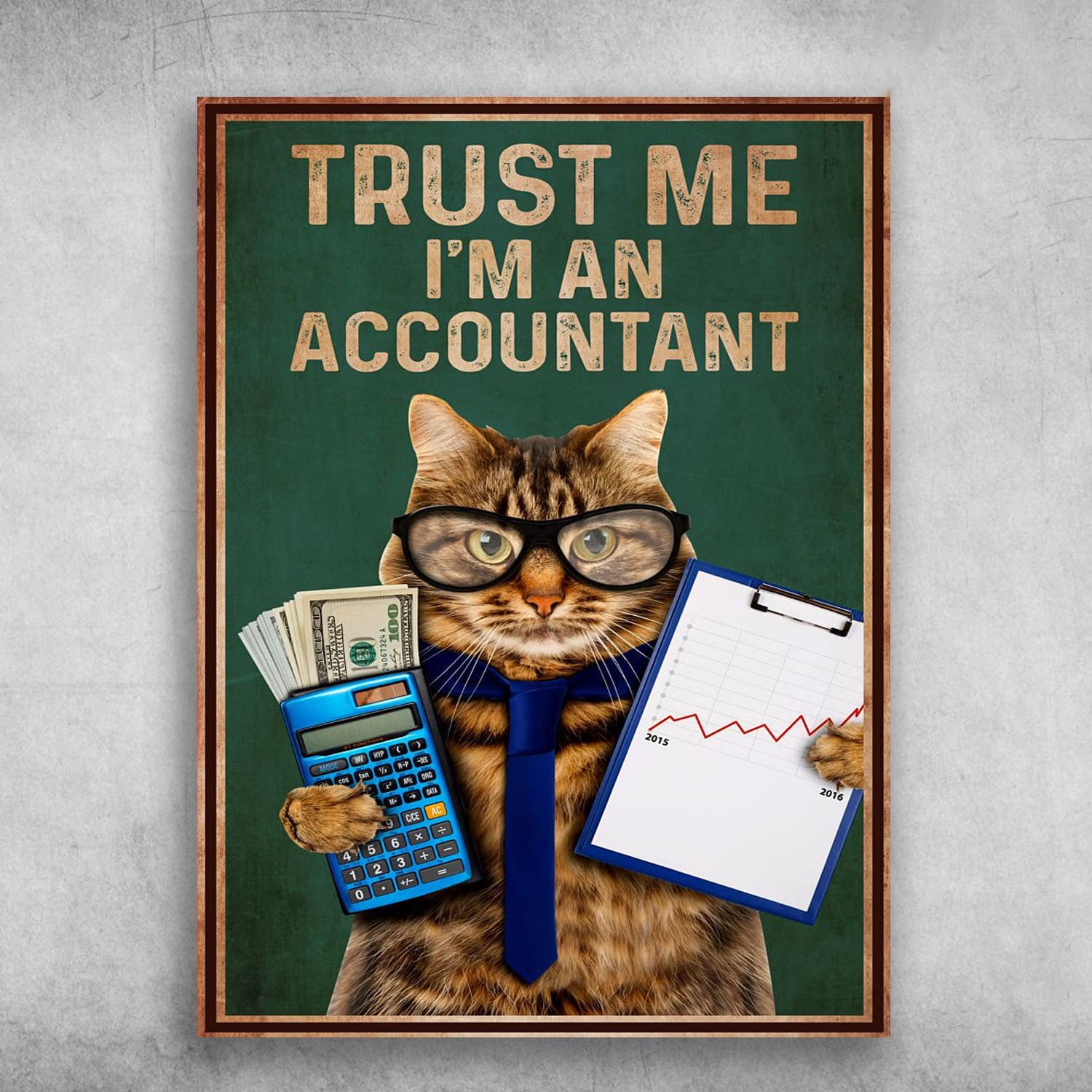 Accountant Cat, Gift For Accountant, Cat Lover, Trust Me, I'm An ...