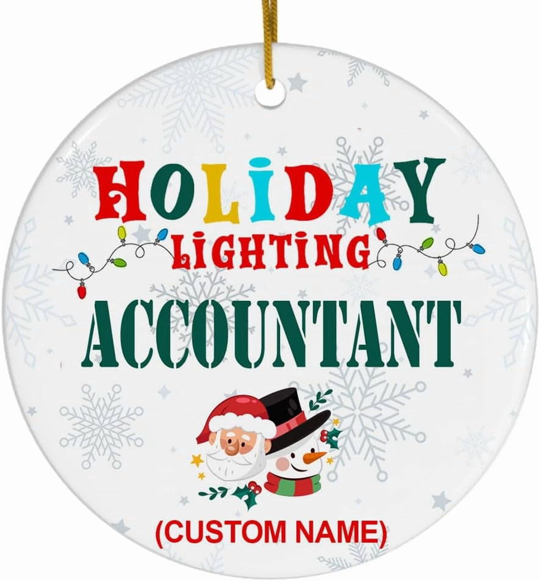 Accountant Christmas Ornaments 2025 for Women Friendship, Appreciation ...