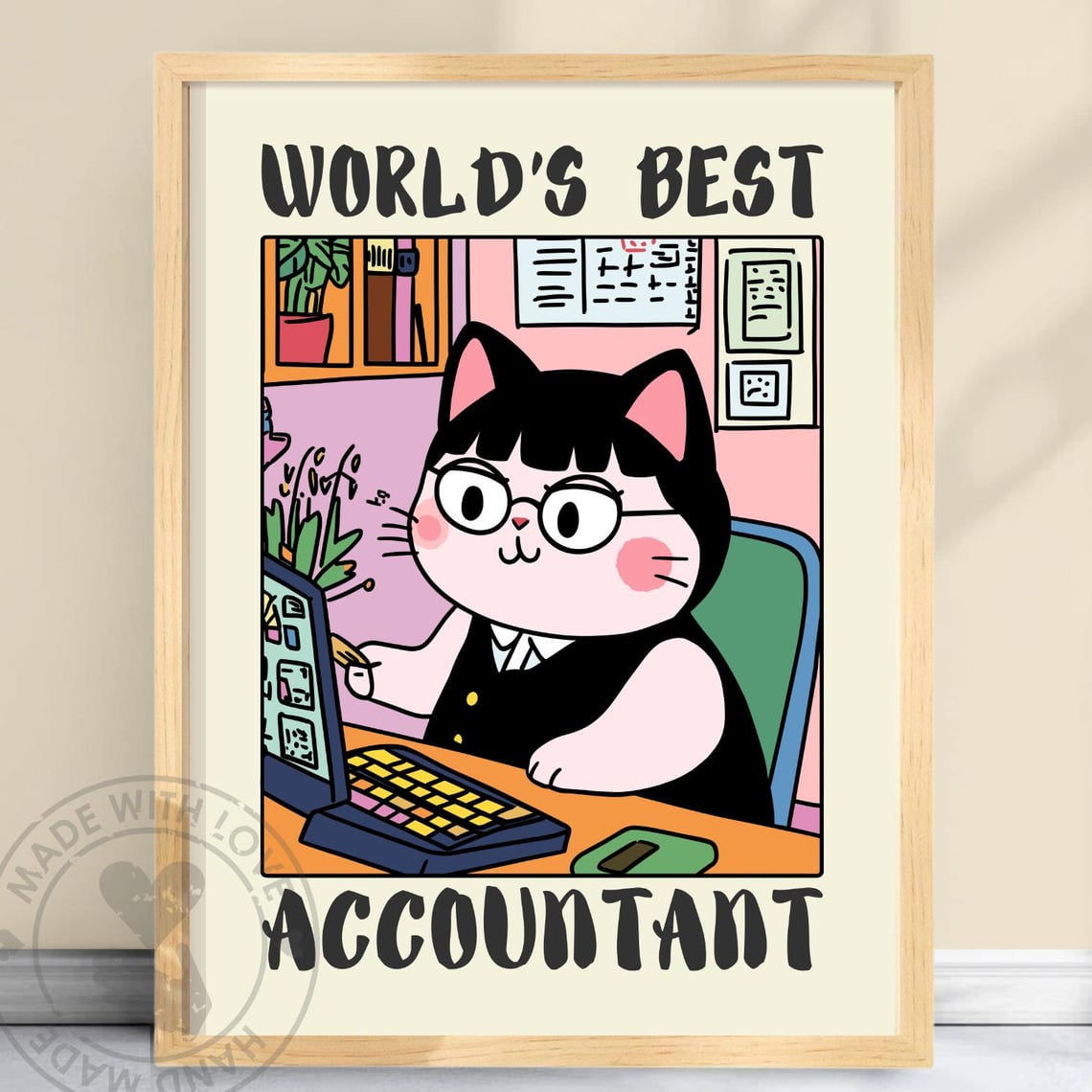 Accountant Poster, World'S Best Accountant Print, Accountant Gift ...