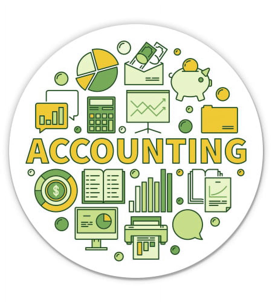 Accounting - 12" Vinyl Sticker Waterproof Decal - Walmart.com
