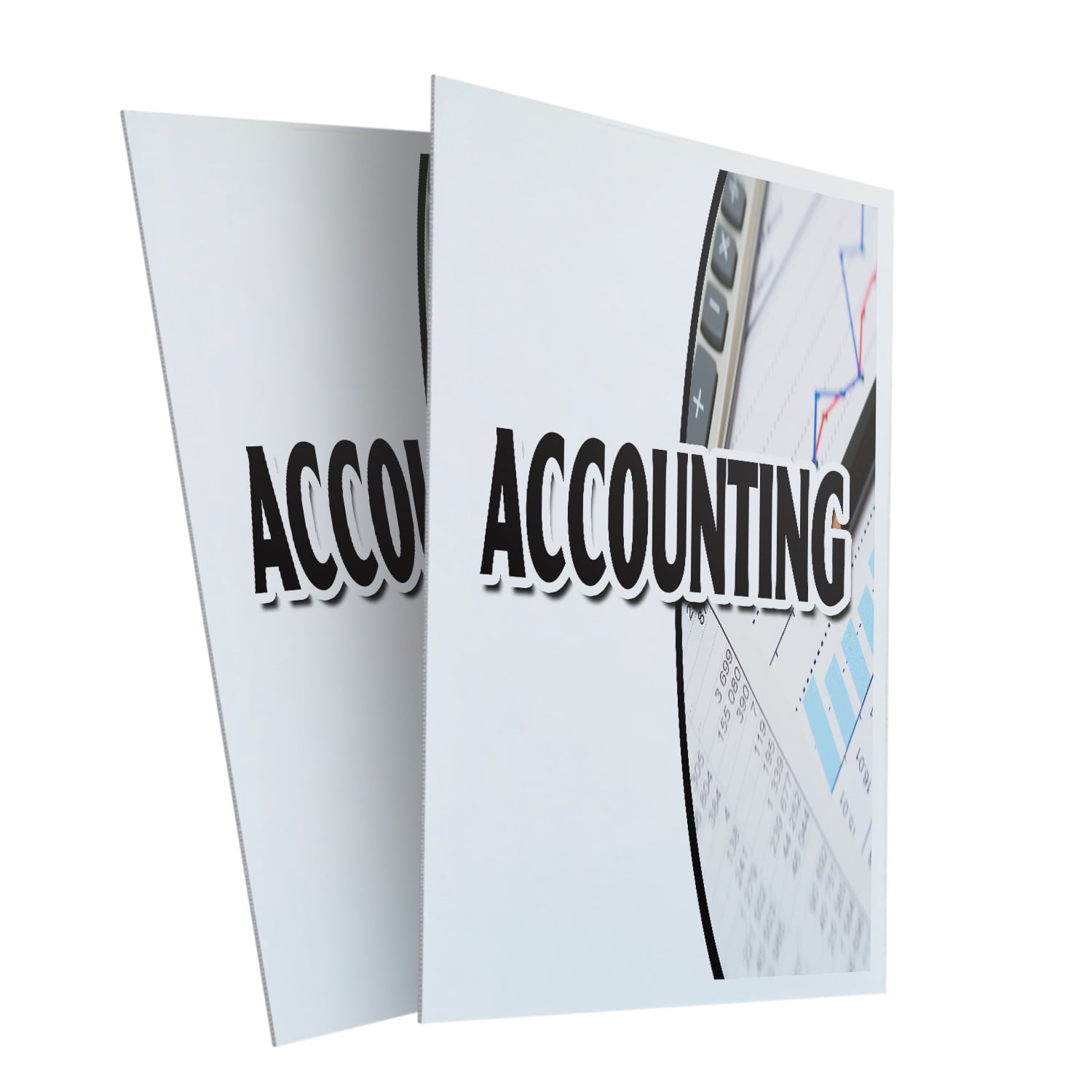 Accounting (2-PACK) 24" x 36" Plastic Signs | Sign Insert 4mm ...