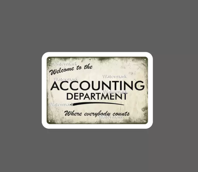 Accounting Department Sticker Everybody Counts Sticker Phone Decal ...