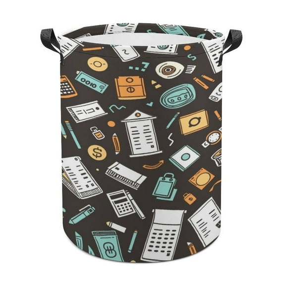 Accounting Doodle Pattern Waterproof Storage Bag Household Dirty ...