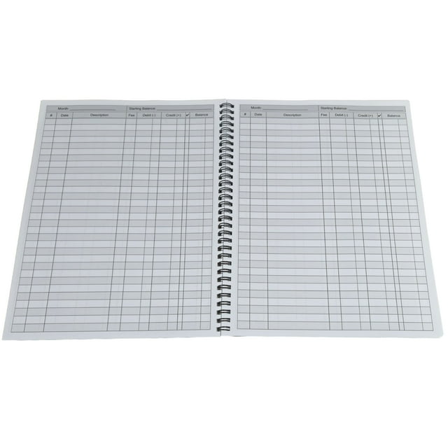 Accounting Ledger Book 8.5 x 11| Wire-bound Financial Logbook for ...