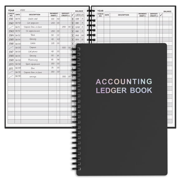 Accounting Ledger Book A5 for Small Business & Personal Finance ...