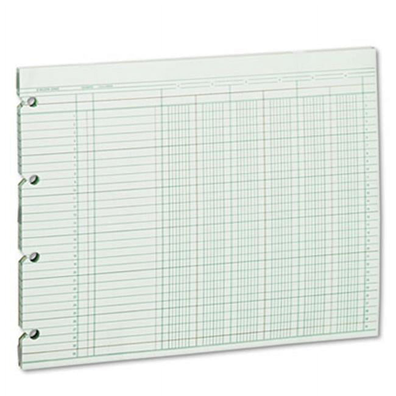 Accounting Sheets, Six Column, 9.25 x 11.88, 100 Loose Sheets-Pack ...
