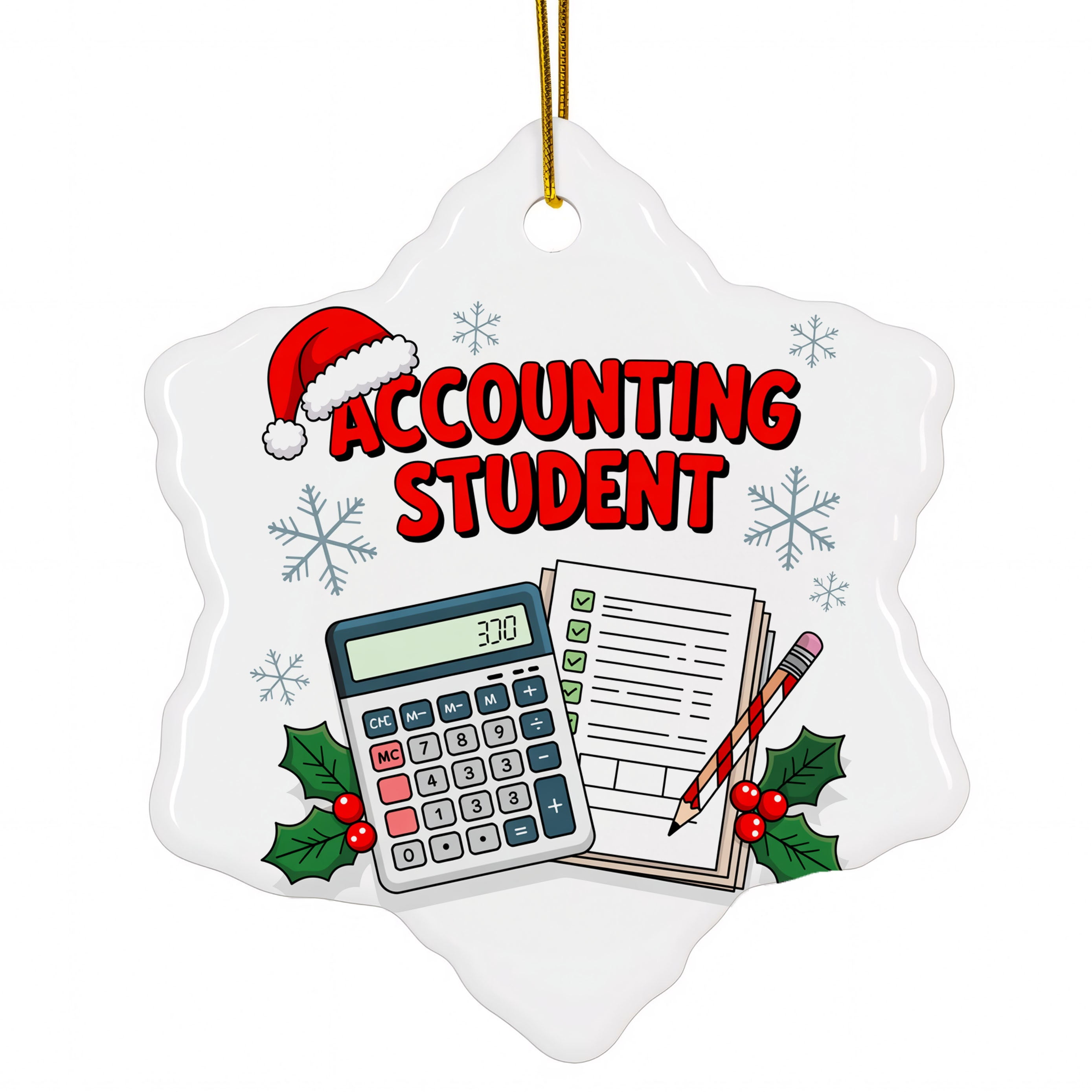 Accounting Student Ornament, Christmas Ornament 2025, Personalized Gift ...