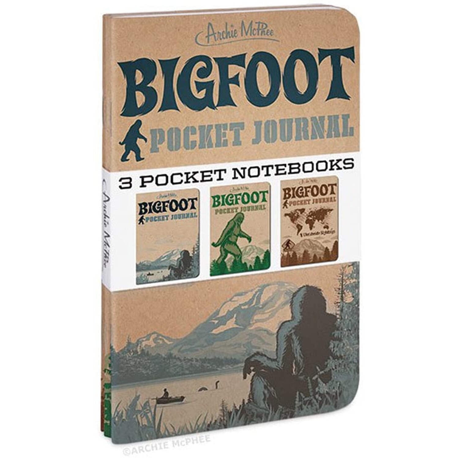 Accoutrements Bigfoot Pocket Journals: Set of 3 Notebooks - Walmart.com