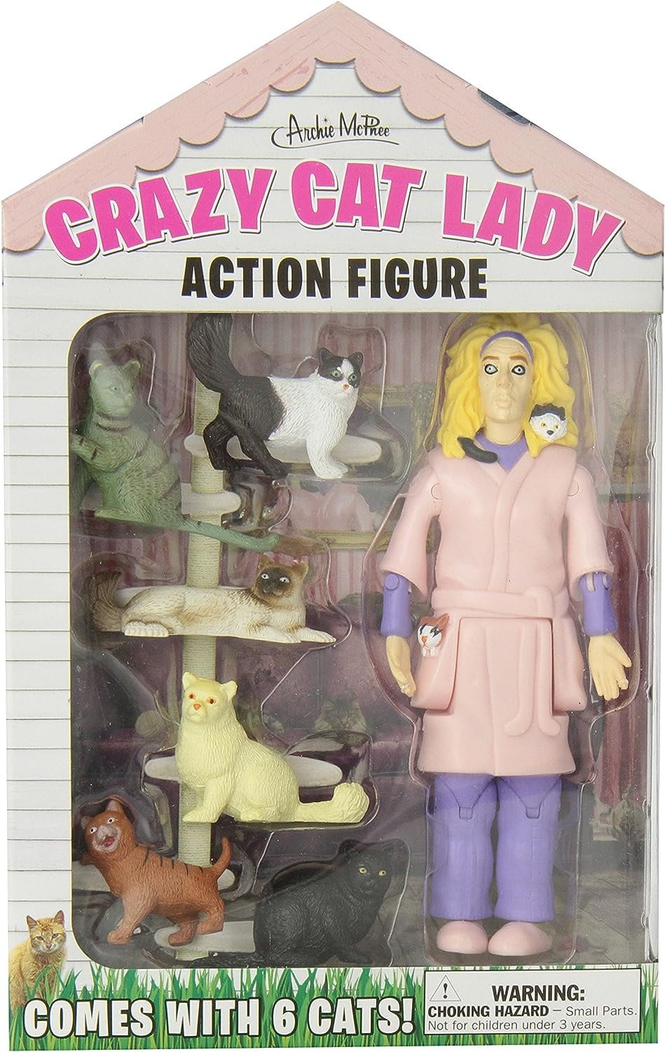Accoutrements Crazy Cat Lady Action Figure Multicolored, 8" - Walmart.com