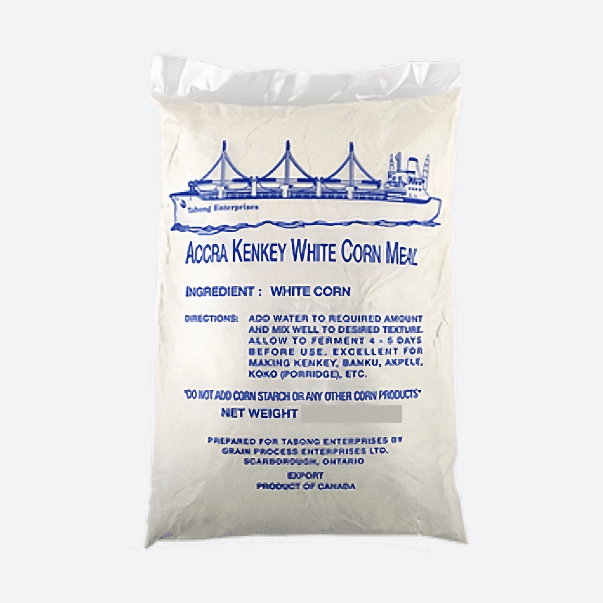 Accra Kenkey White Corn Meal 22lbs - Taste the Tradition of Authentic ...