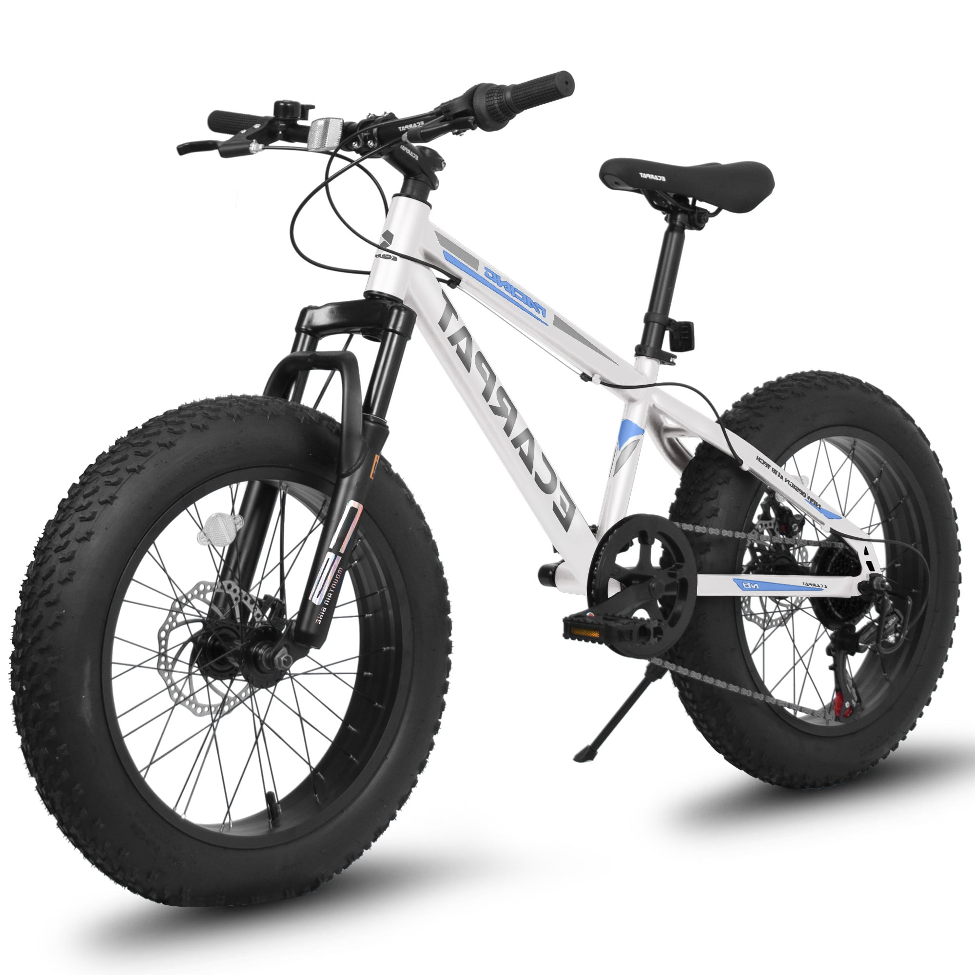 Accreate 20 Inch Mountain Bike Fat Tire with 4-Inch Tire, Dual Disc ...