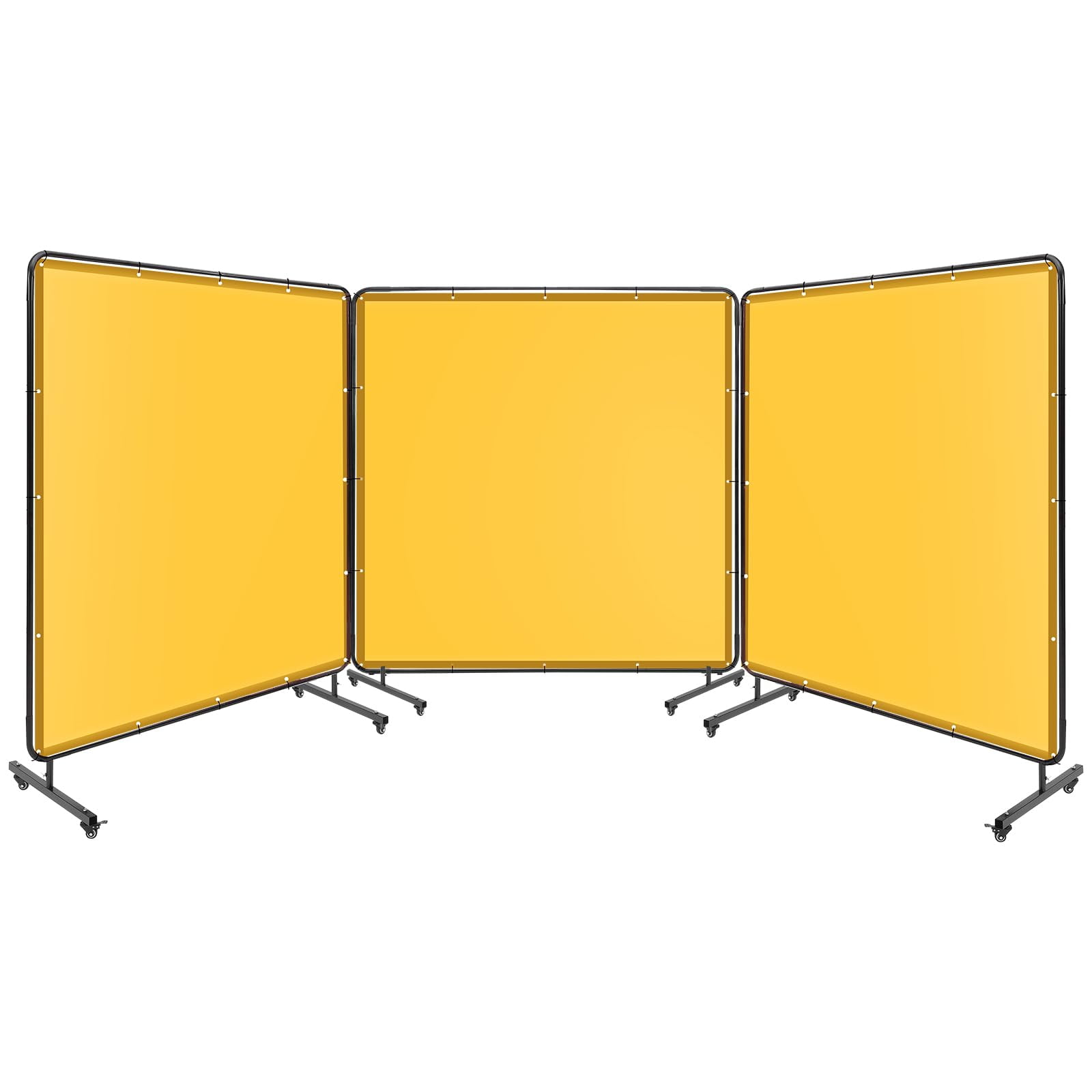 Accreate 3 Panel 6x6FT Welding Screen with Frame - Flame Resistant PVC ...