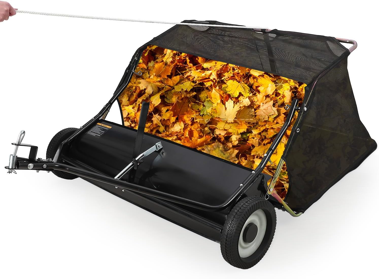 Accreate 48'' Tow Behind Lawn Sweeper,Pull Behind Lawn Sweeper,with 26 ...