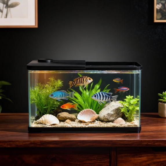Accreate 50 L Fih Tank Starter Kit with Light, Full-Sealed Large ...