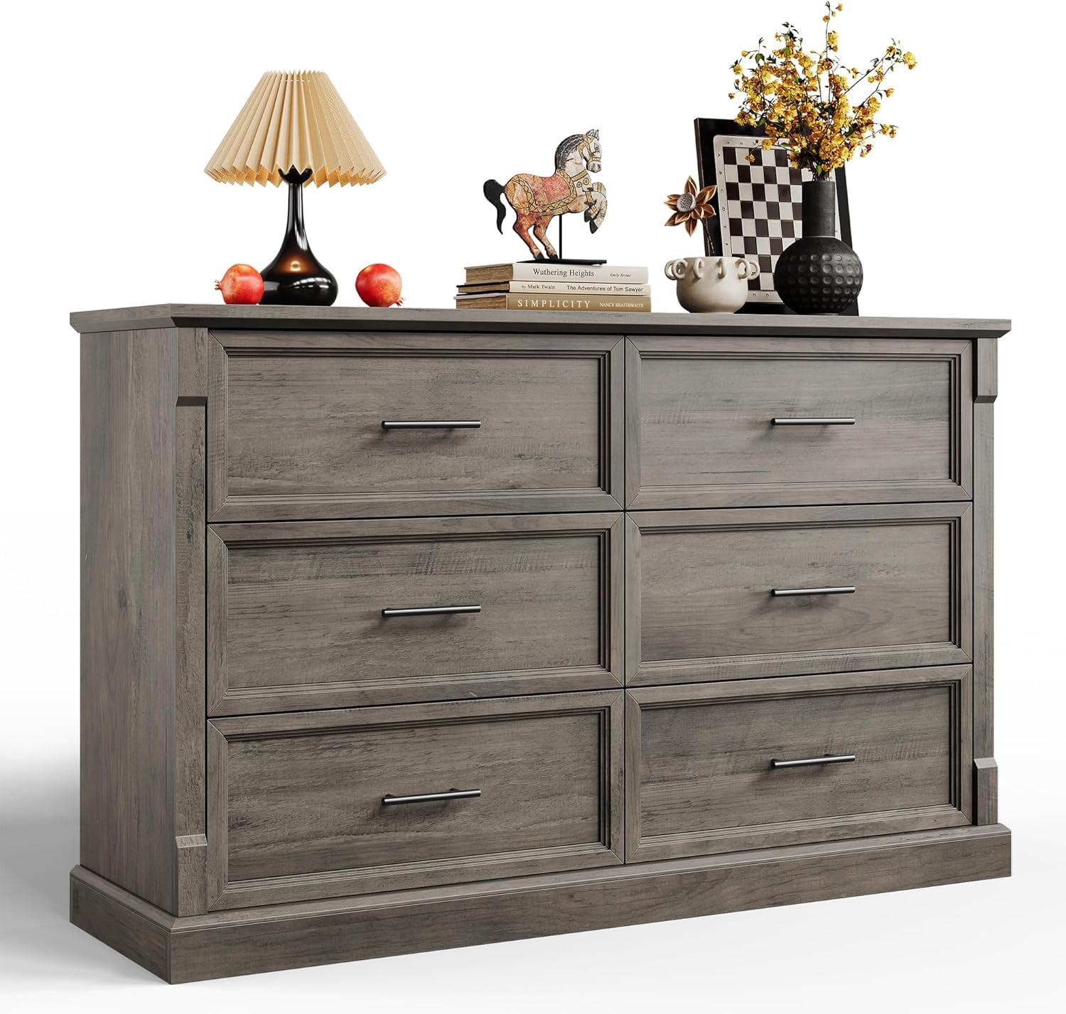 Accreate 6 Drawer Dresser for Bedroom Storage Dressers Organizer for ...