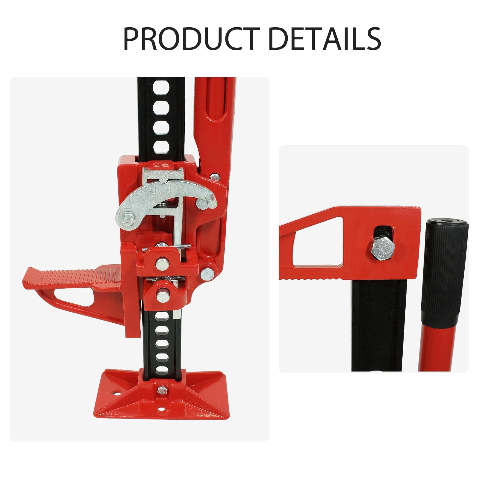 Accreate 7000lbs High Lift Jack for Truck 60" Heavy-Duty Farm Jack with ...