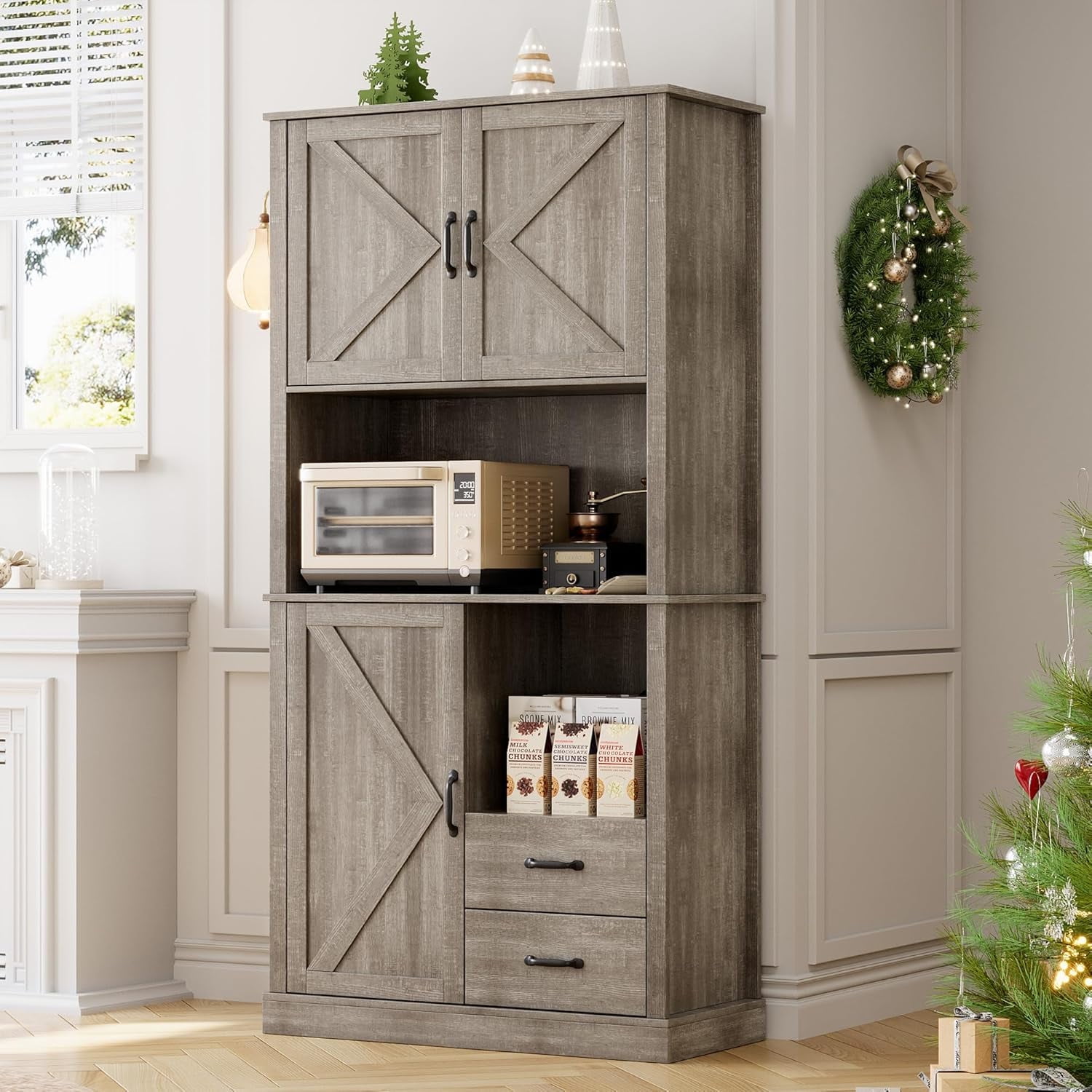 Pantry Cabinet For Microwave