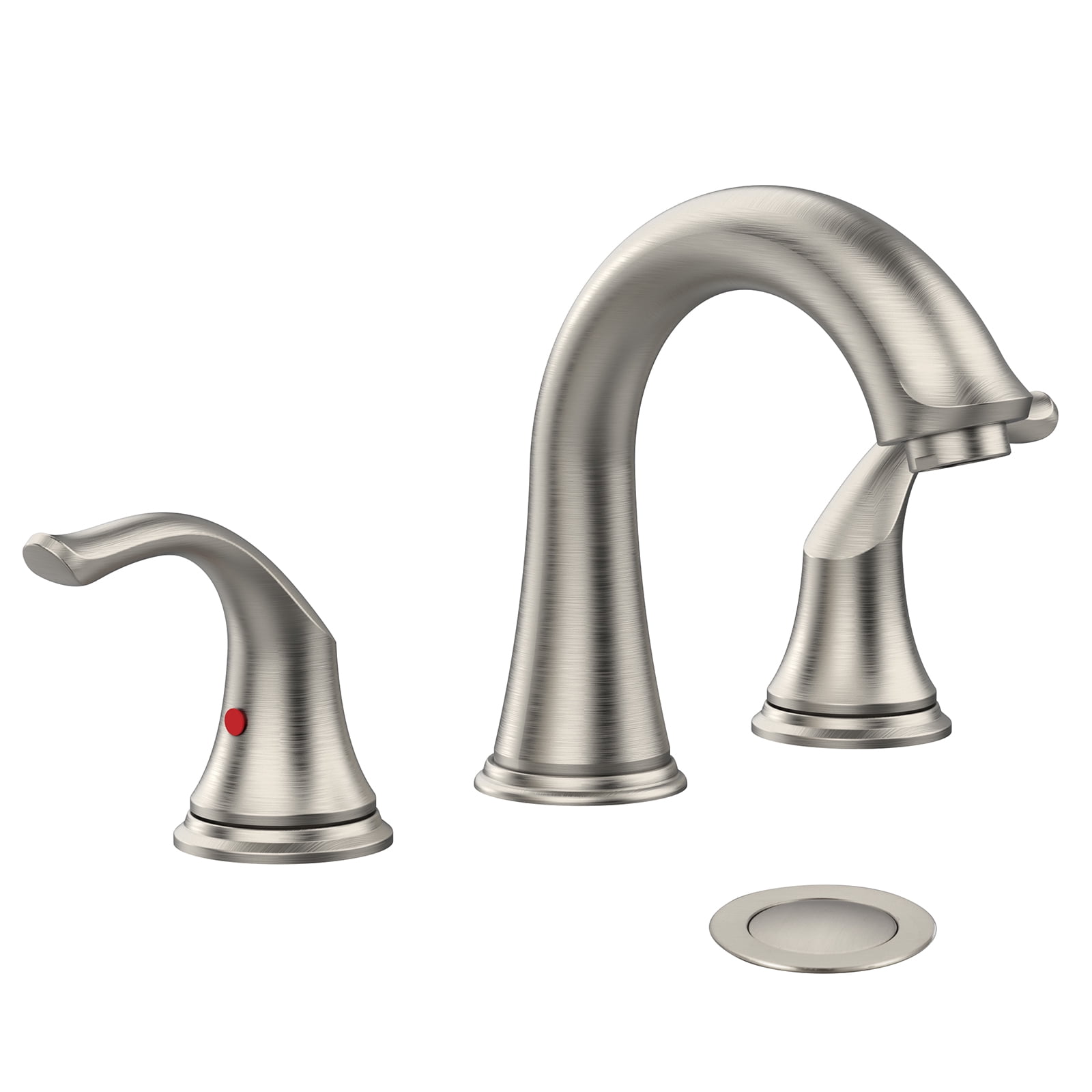 Accreate Bathroom Faucet - 8 Inch 3 Hole, 2 Handles, Brushed Nickel ...