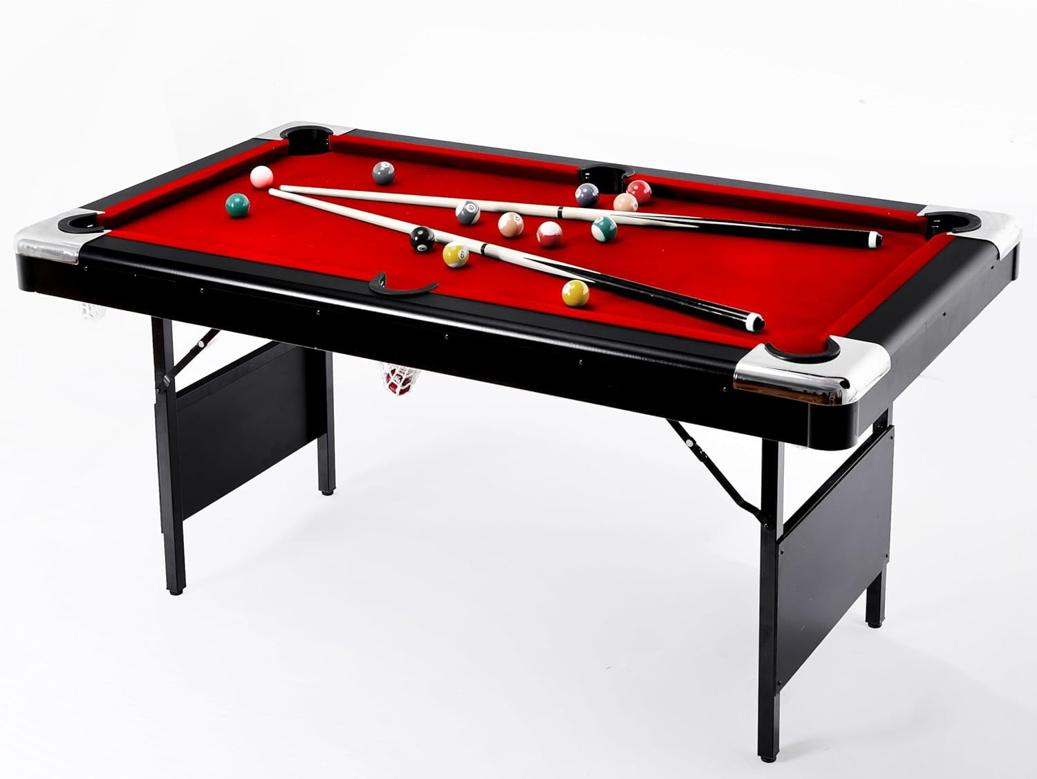 Accreate Billiard Tables, Pop-up Pool Table for Crafty Families, Balls ...