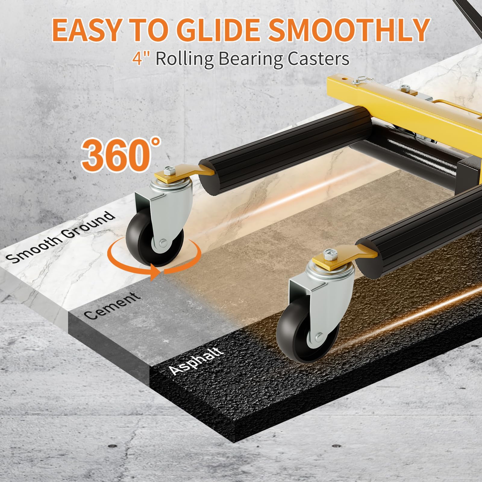 Accreate Car Dolly Jack Set of 2, Heavy Duty 3,000 LBS Hydraulic Wheel ...