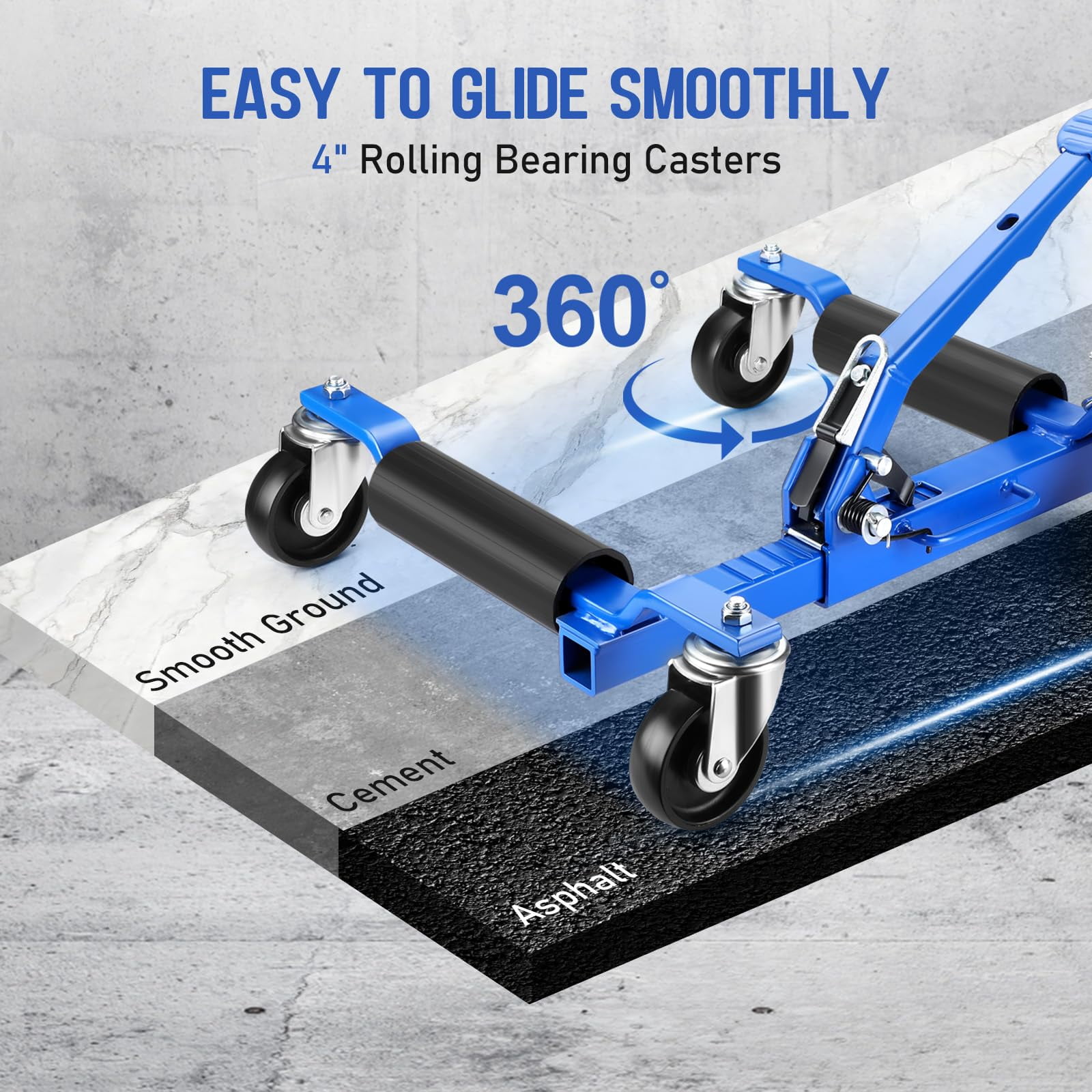 Accreate Car Wheel Dolly Set of 4, Trailer Dolly for Precise Vehicle ...