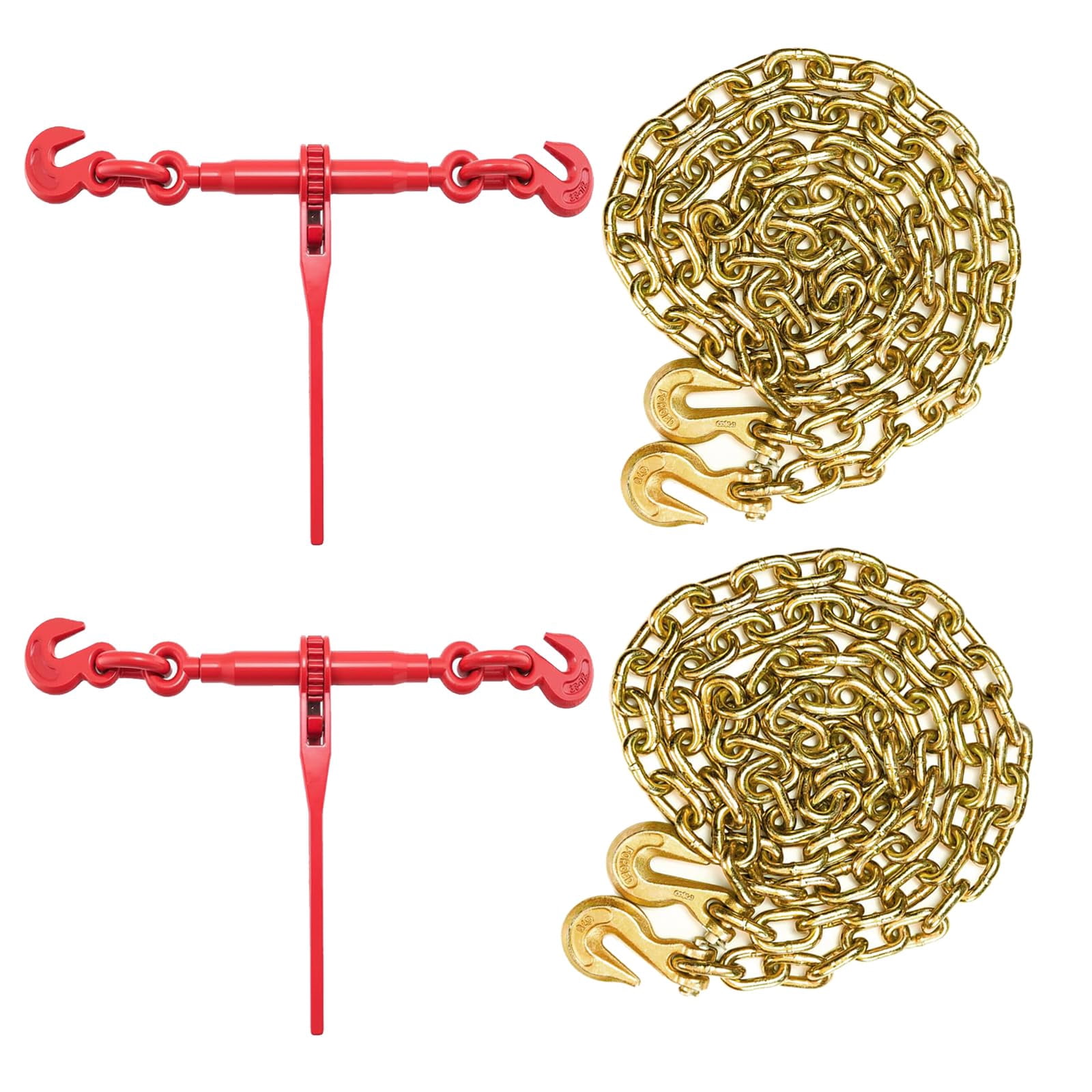 Accreate Chain Binders Kit-Set of 2 Ratcheting 1/2-3/8 Chains and ...
