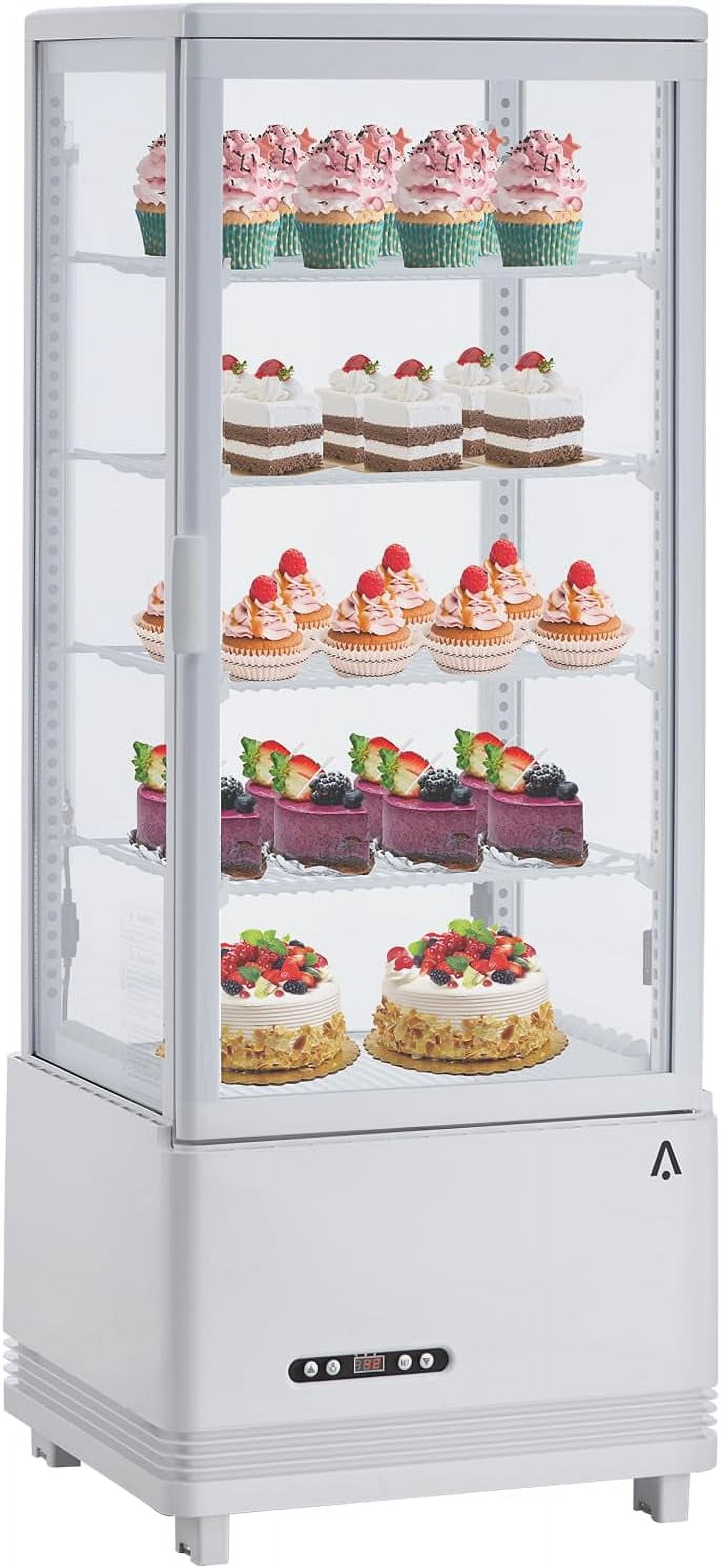 Accreate Commercial Display Refrigerator, 3.46 Cu.Ft. Glass Door ...