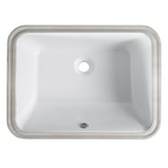 DV-1V0047 DeerValley Ally 19'' x 12'' Drop-In Bathroom Sink Semi ...