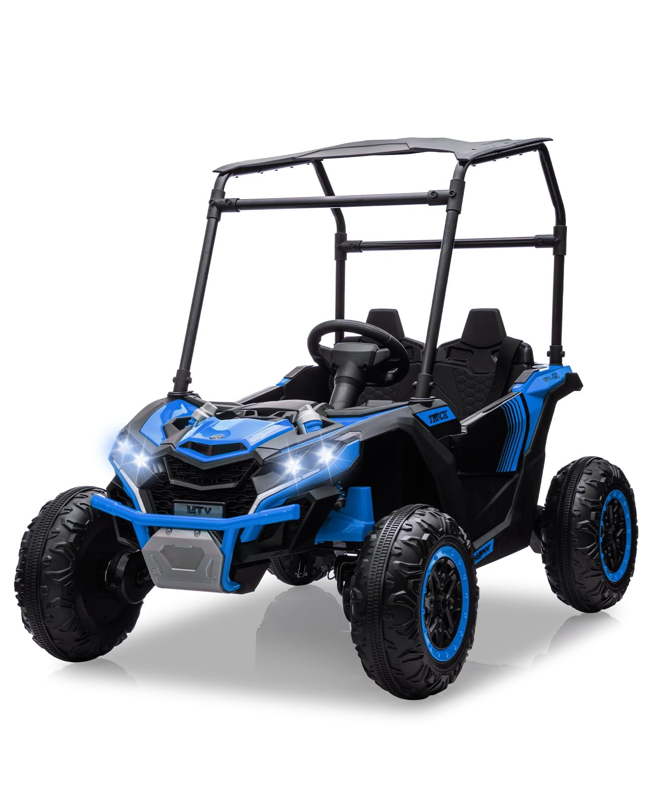 Accreate Electric 24V 2-Seater Ride-On UTV for Kids, 4WD, Parent Remote ...