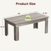 Tribesigns Oversized Rustic Dining Table, 71 in. Rectangular Wooden ...