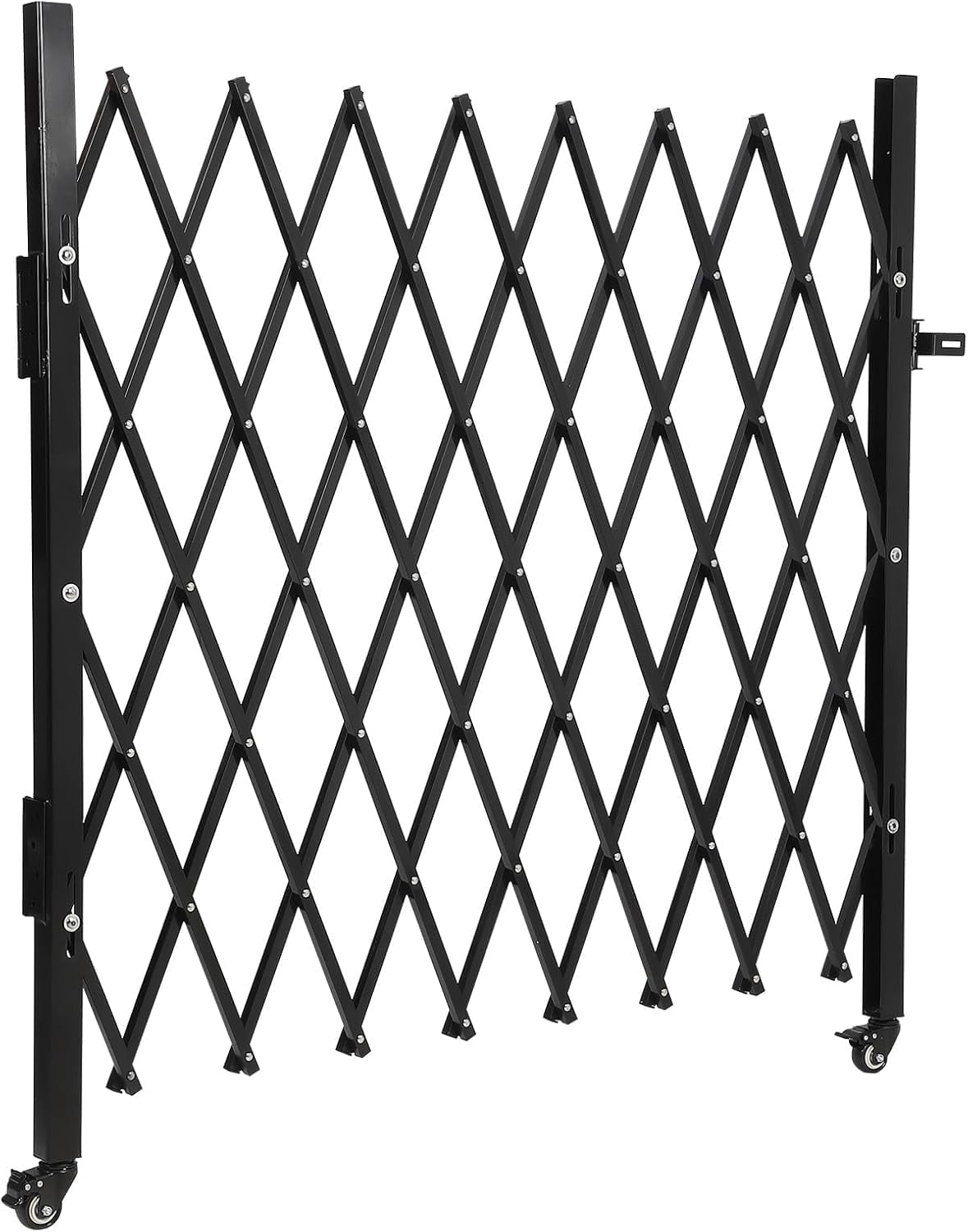 Accreate Folding Aluminum Security Gate - 360° Rolling Flexible ...