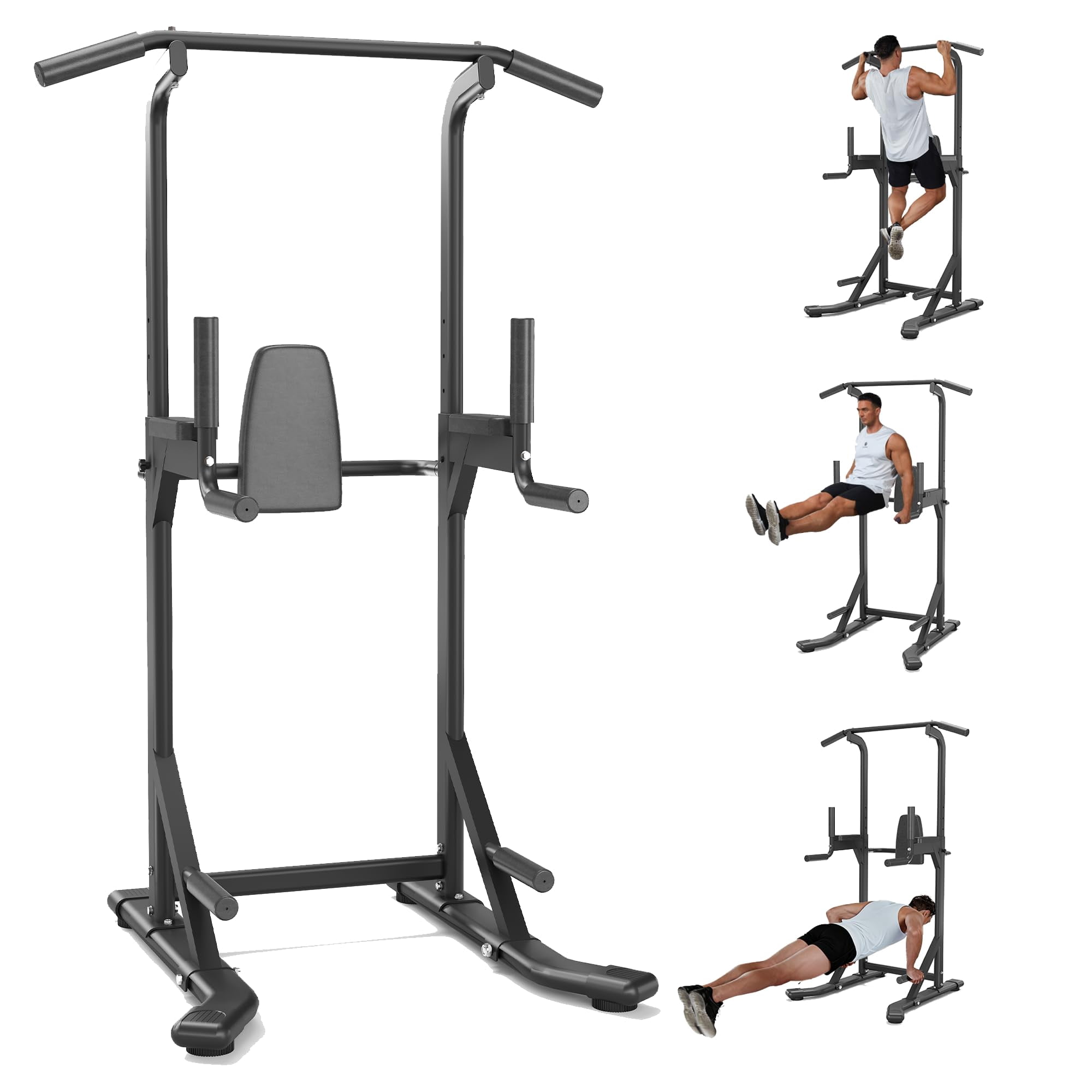 Accreate Free Standing Pull Up Bar, 450 LB Capacity Power Tower Dip ...