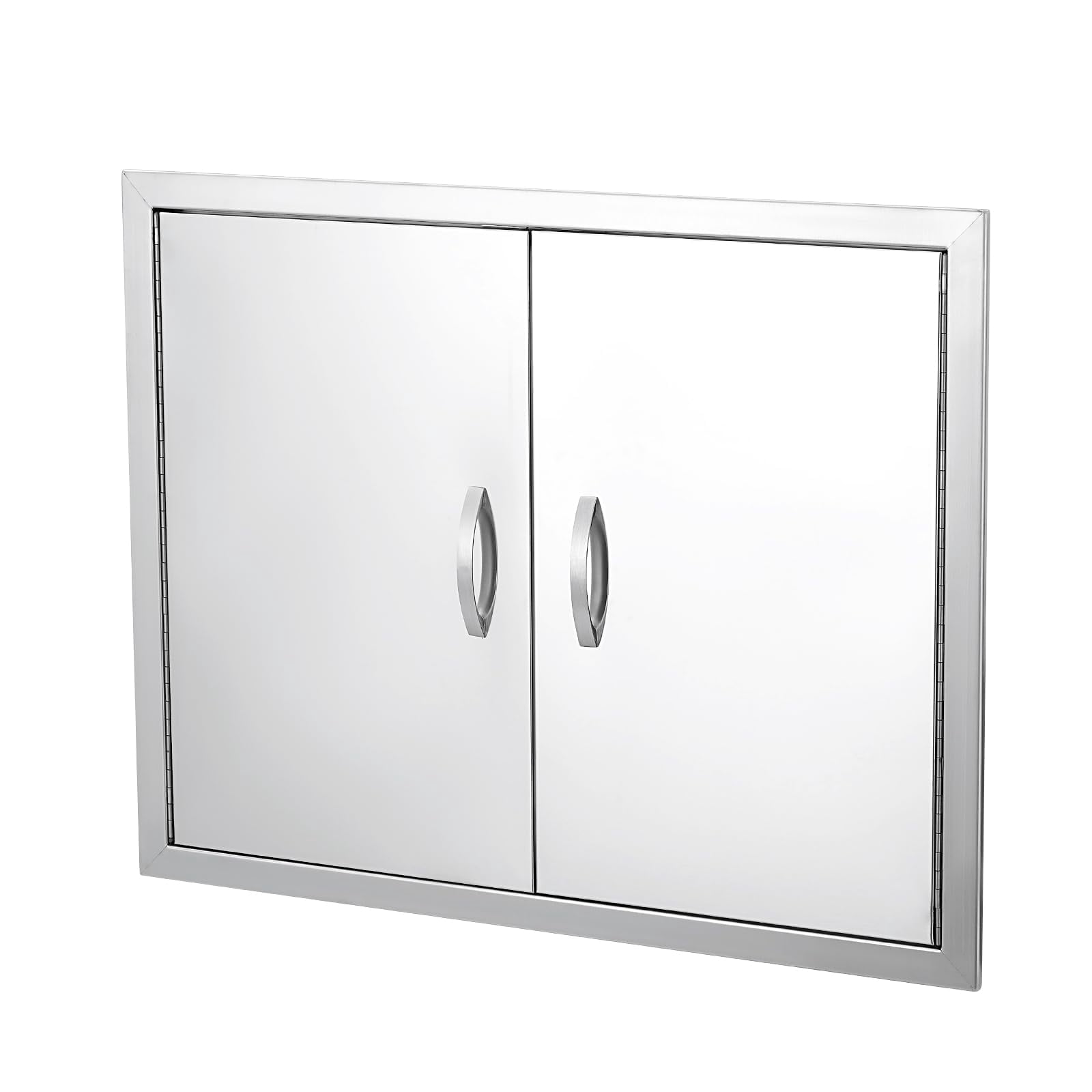 Accreate Heavy-Duty Double BBQ Access Door, 304 Brushed Stainless Steel ...