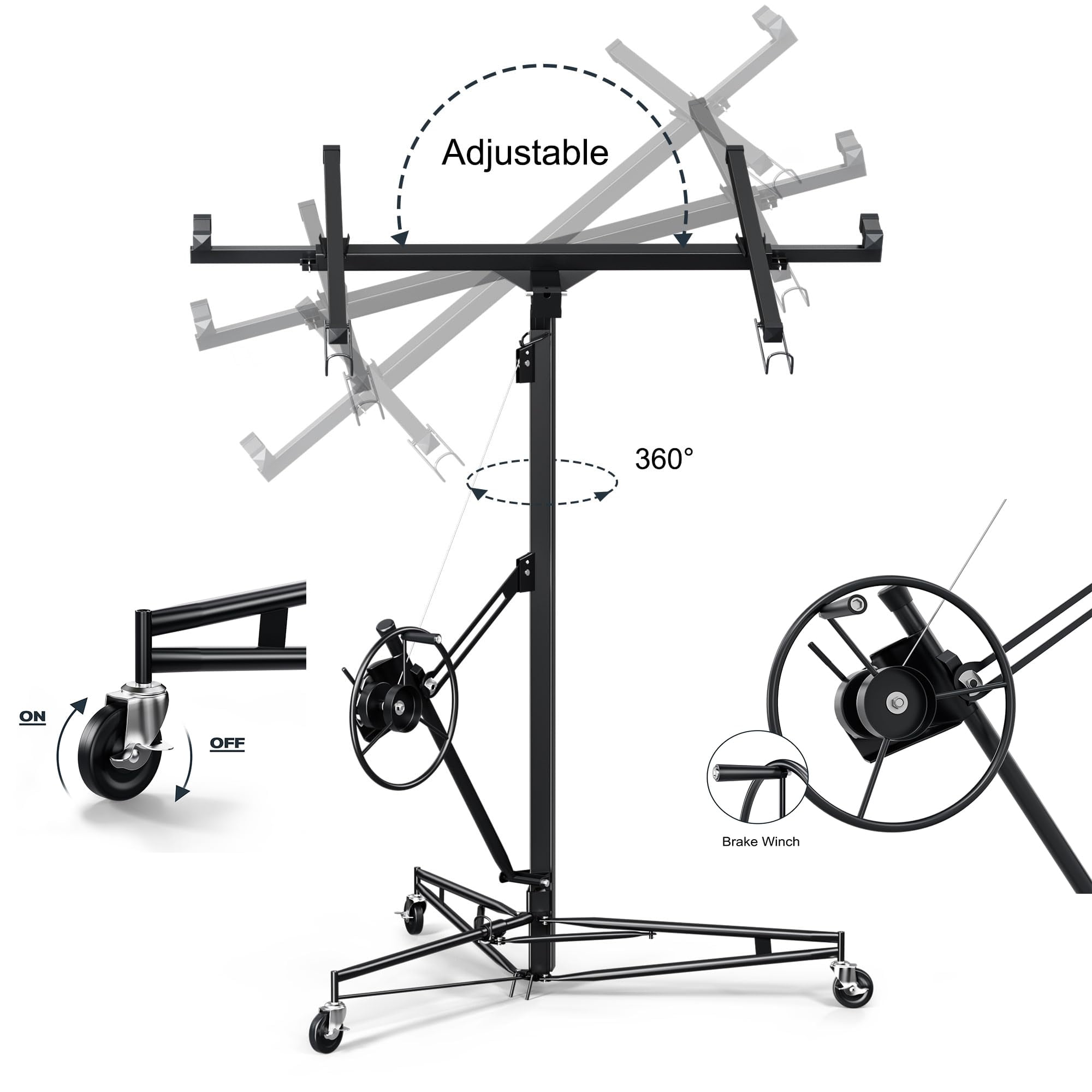 Accreate Heavy Duty Drywall Lift 150 Lb Capacity 16 Ft Commercial ...