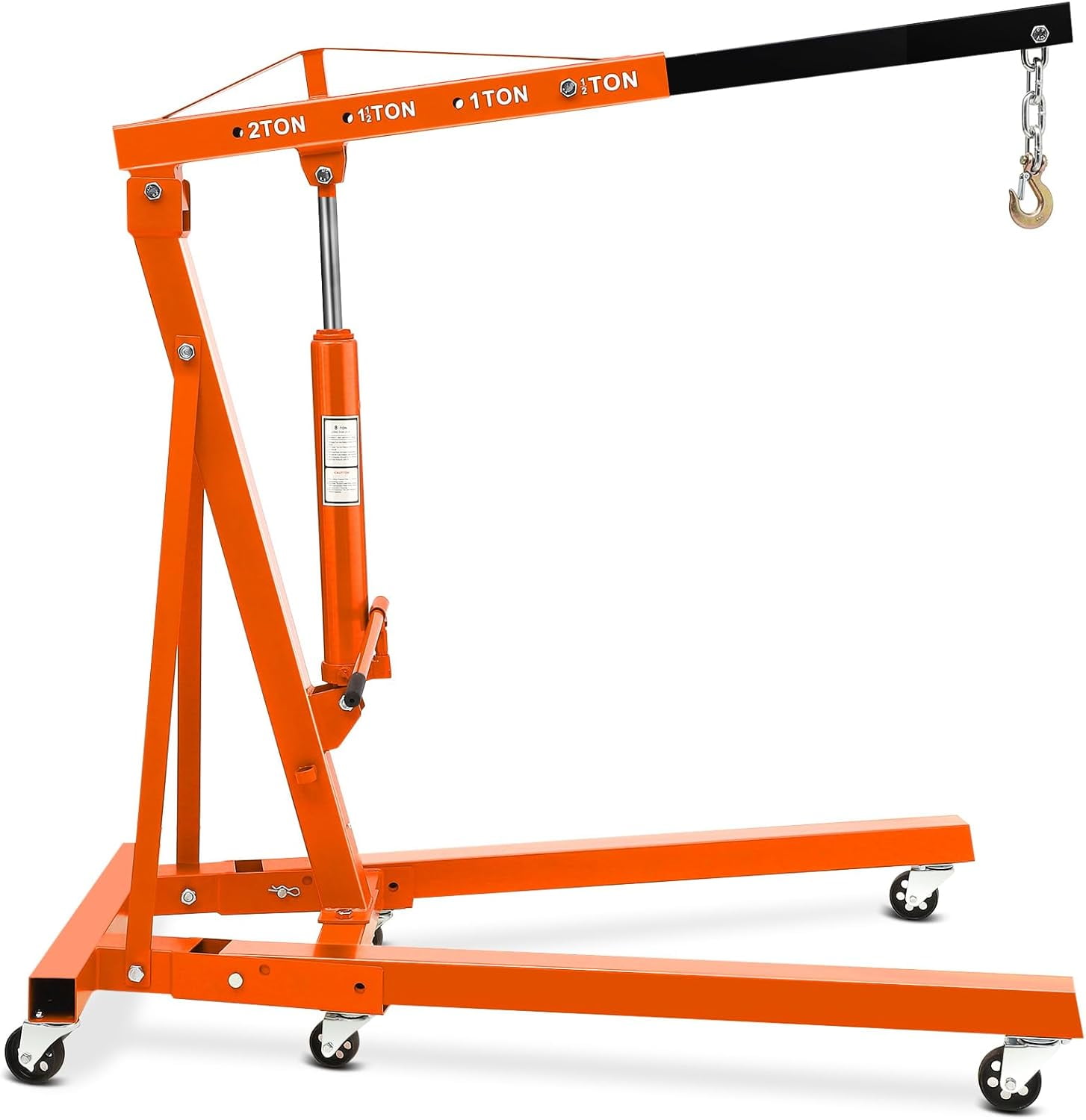 Accreate Heavy Duty Engine Hoist – 2 Ton Hydraulic Car Crane Lifter ...