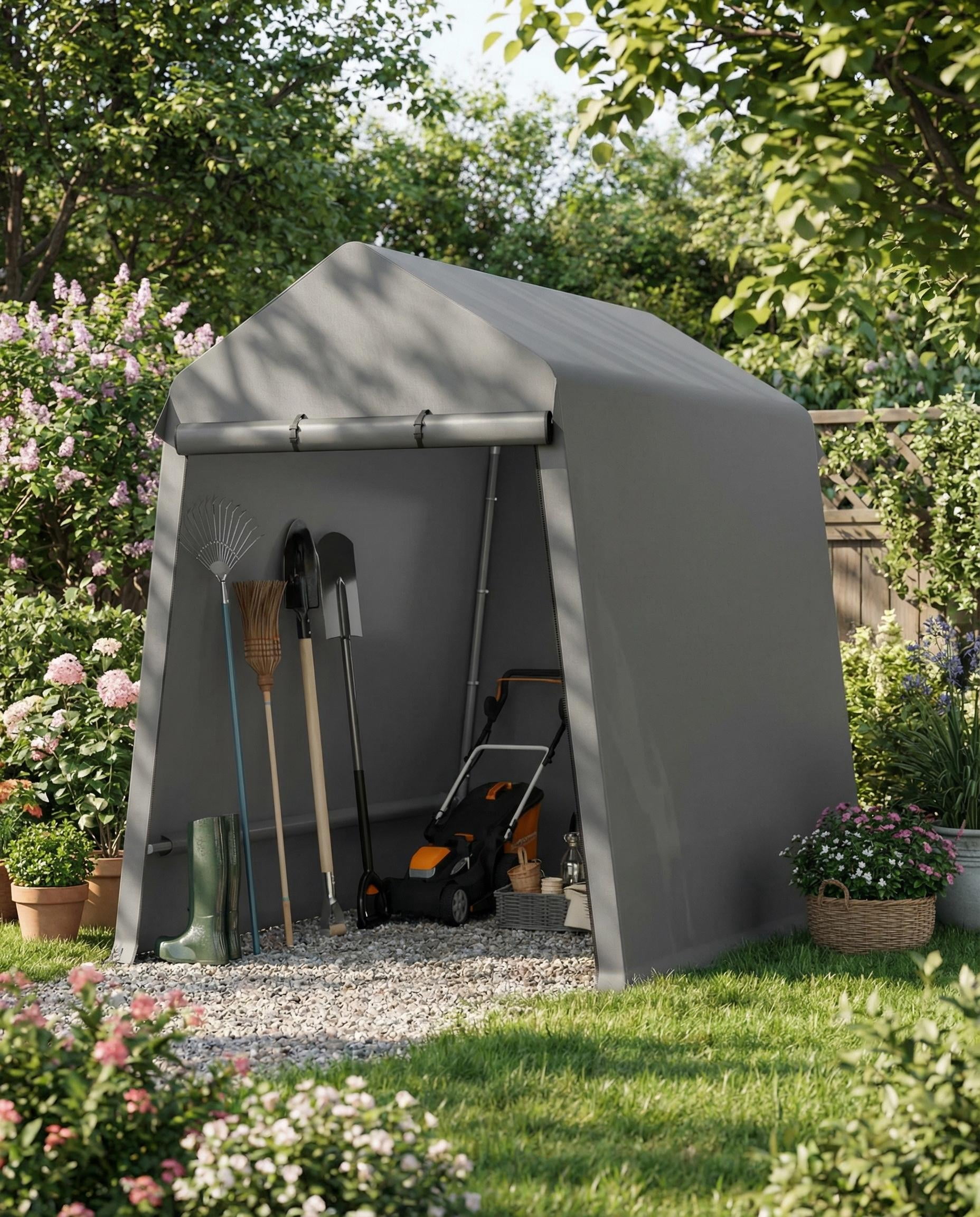 Accreate Heavy Duty Outdoor Storage Tent, Waterproof UV-Resistant ...