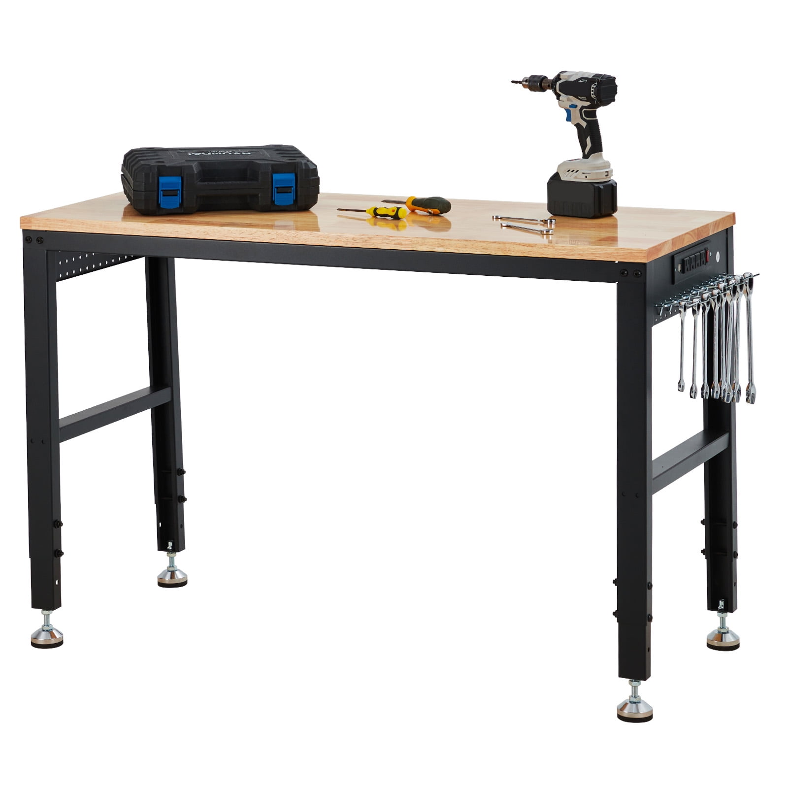 Accreate Height Adjustable Workbench, Industrial Work Table, Heavy-Duty ...