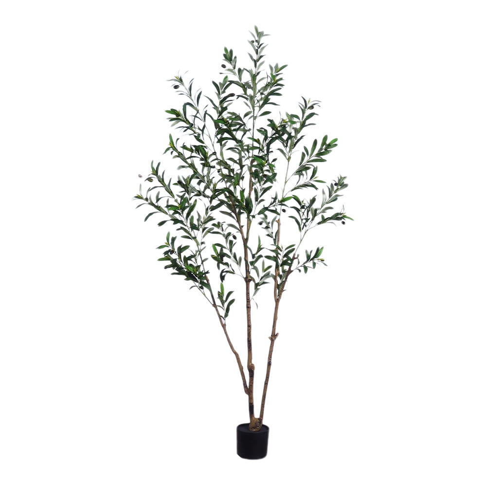 Accreate Lifelike Olive Tree - Easy Assembly with Secure Base - 6FT ...