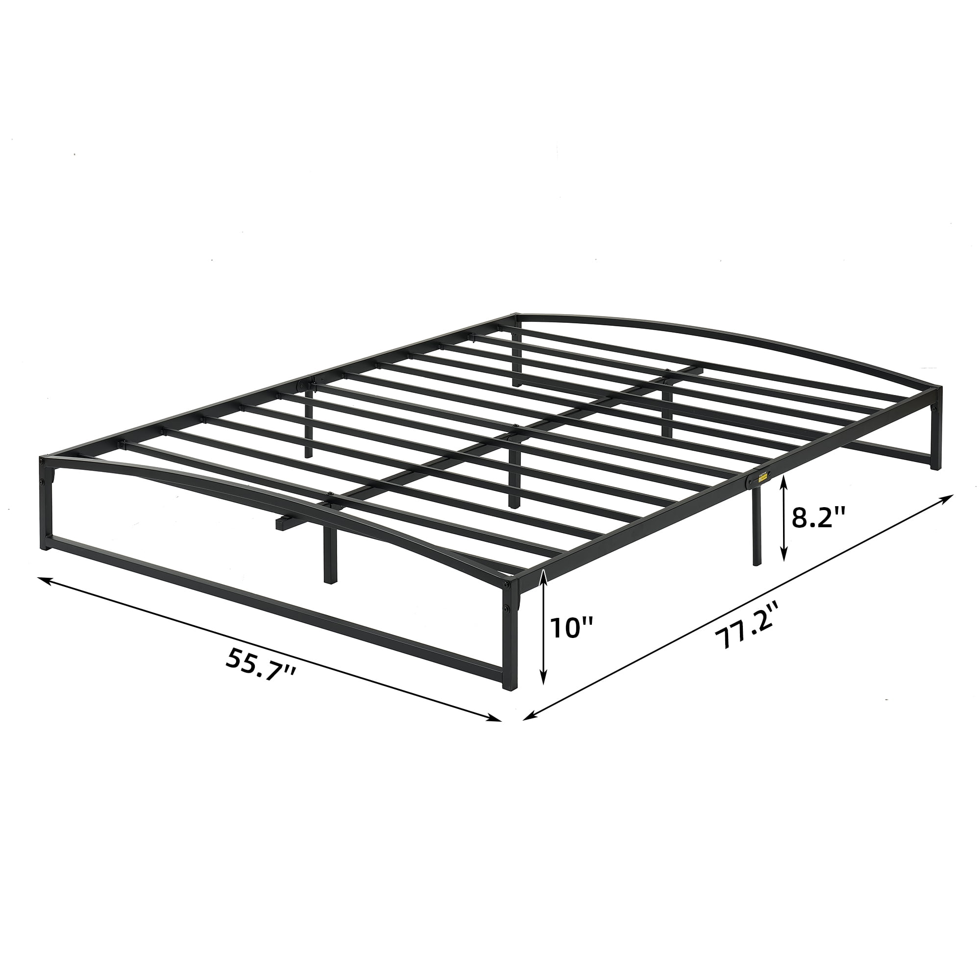 Accreate Metal Platform Bed Frame Low Profile, Mattress Foundation, No ...