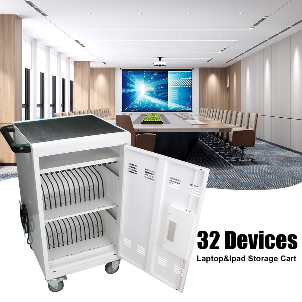 Accreate Mobile Charging Cart & Cabinet for 30 Devices - Secure Storage ...