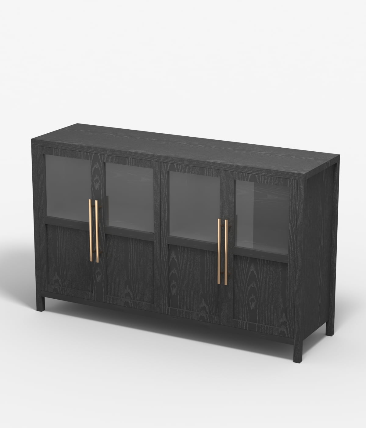 Accreate Modern Sideboard Buffet Cabinet with Glass Doors - Large ...
