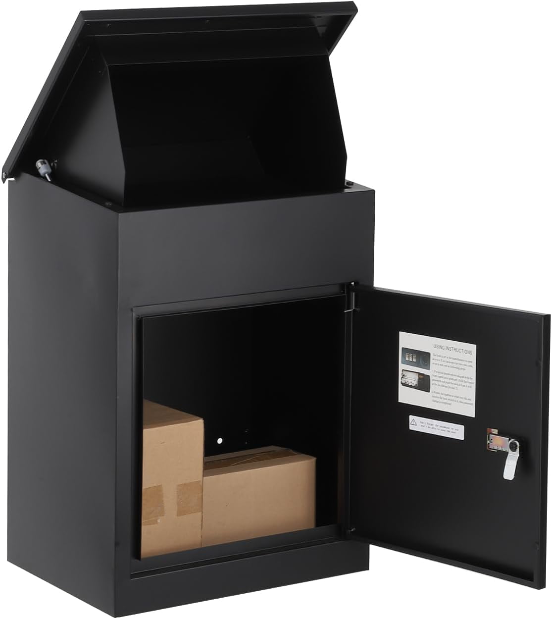Accreate Outdoor Locking Package Delivery Box, Anti-Theft Waterproof ...