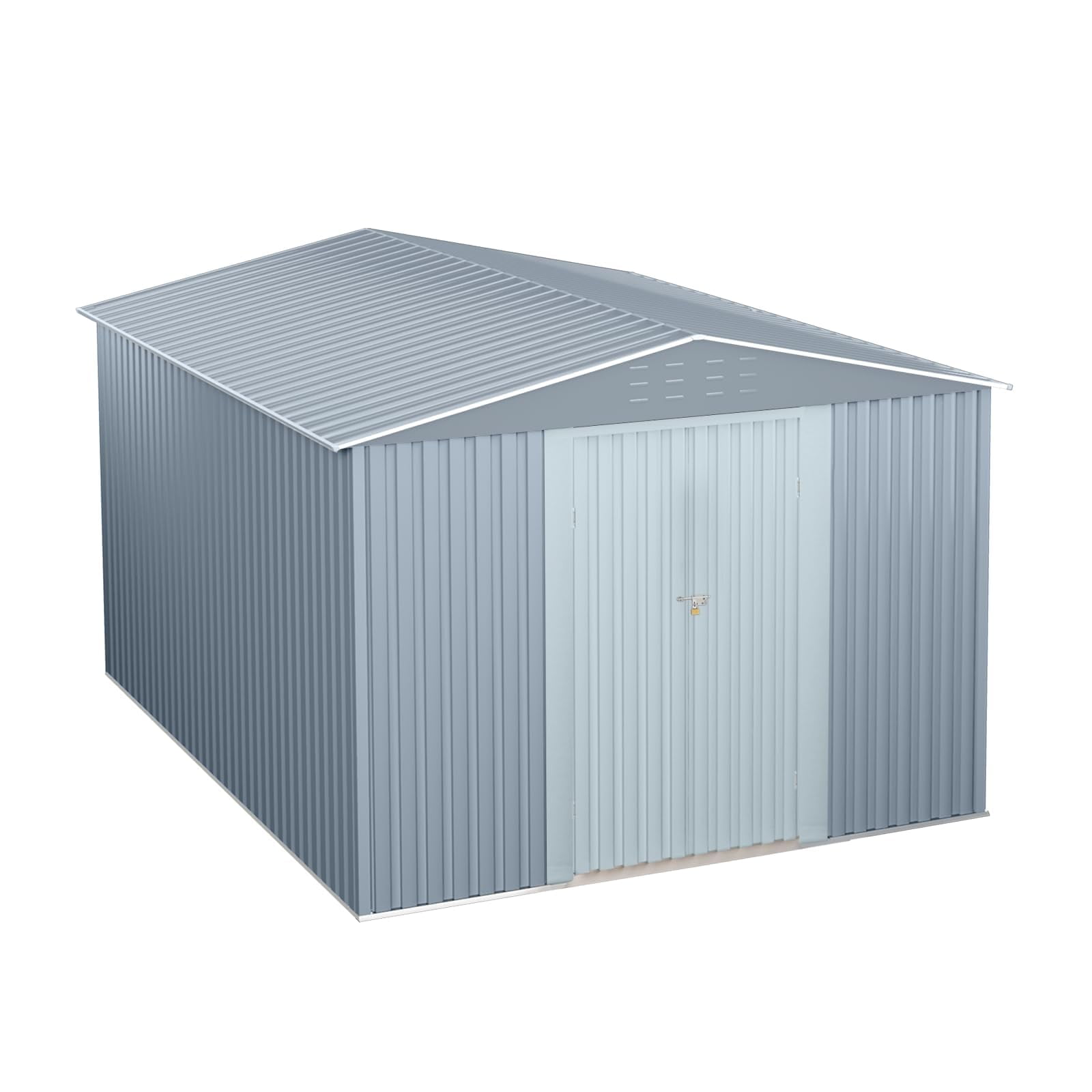 Accreate Outdoor Storage Shed, 10x10FT Large Metal Storage Shed, Metal ...
