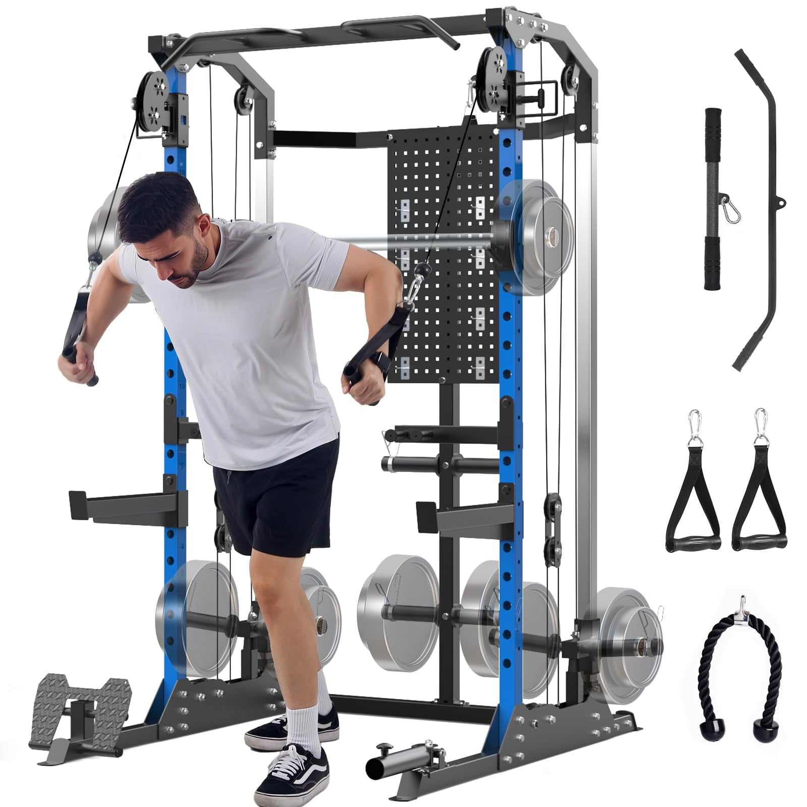 Accreate Power Cage, 2000LB Capacity Multi-Function Power Rack with ...