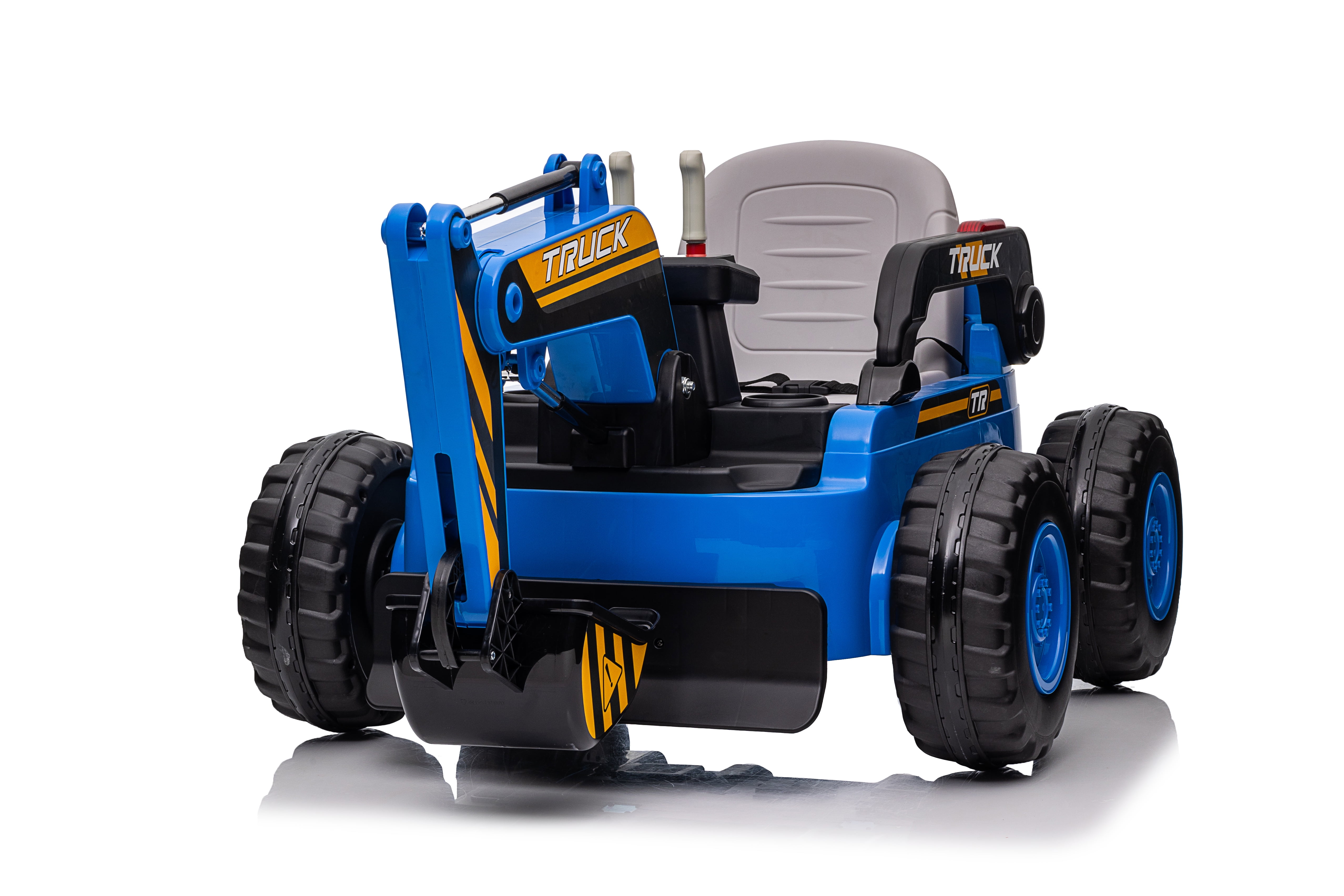 Accreate Ride On Excavator for Kids, 4WD Electric Excavator Toy, 12V ...